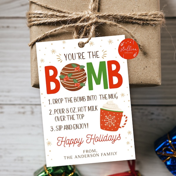 Hot Cocoa Bomb Tags - Etsy