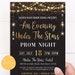 EDITABLE Prom Dance Invitation Gold Glitter an Evening Under - Etsy
