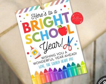 EDITABLE Bright School Year First Day of School Back to School Teacher ...