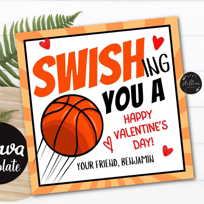 Basketball Valentine - Etsy