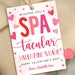Editable Valentine Spa Gift Tags, Nail Polish Mask Lip Gloss Girl ...