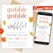 Editable Friendsgiving Invitation: Gobble Til You Wobble CANVA Template ...
