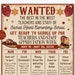 Western Themed Teacher Appreciation Week Itinerary Poster, Wild West ...