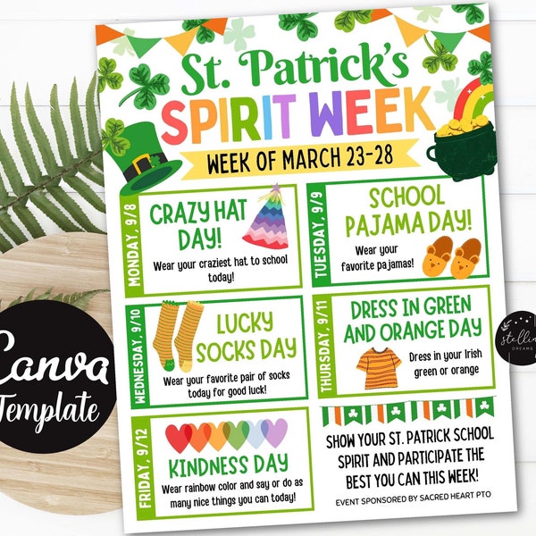 St Patricks Day Spirit Week - Etsy