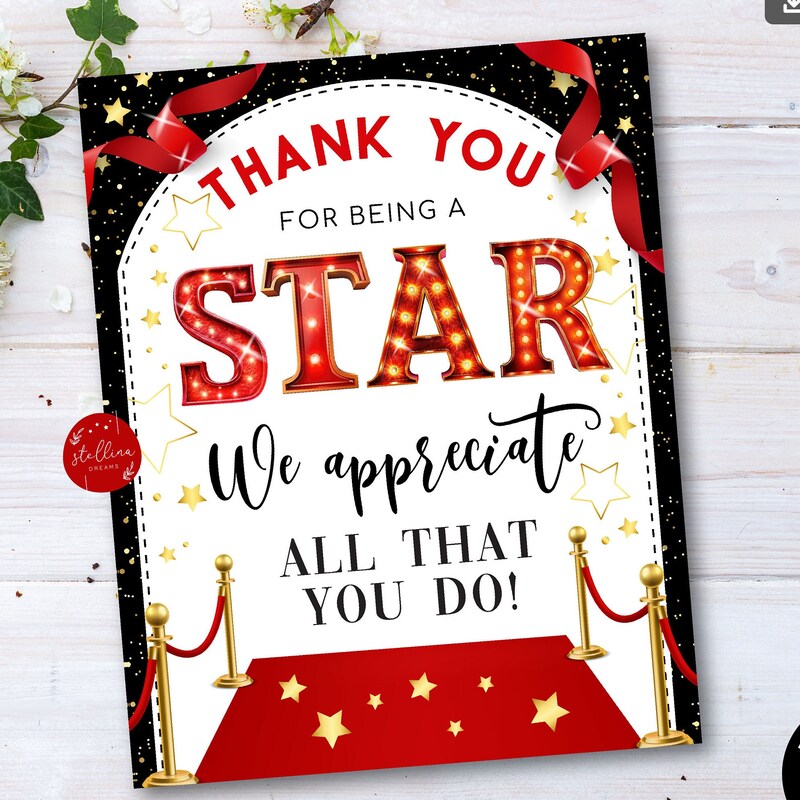 Hollywood Teacher Sign - Etsy