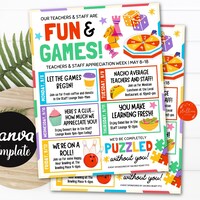 Editable Teacher Appreciation Week Itinerary, Thanks for Making ...