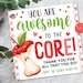 You Are Awesome to the Core Teacher Appreciation, Editable Teacher ...