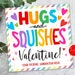 Editable Valentine's Day Squishies Gift Tag, Hugs and Squishes ...