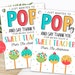 Cake Pops Gift Tags, Pop by to Say Thank You for Being a Sweet Teacher ...
