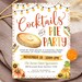 EDITABLE Pie Party Invite, Cocktails and Pie Party Flyer, Fall ...