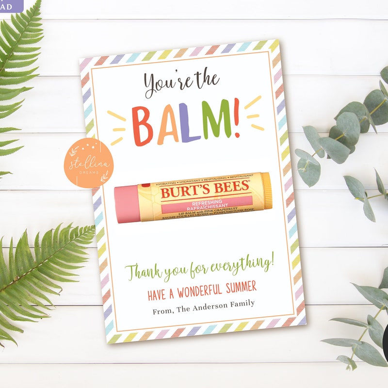 Eos Lip Balm Card - Etsy