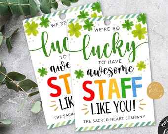 Lucky to Have Staff Like You St Patrick's Day Employee - Etsy