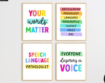 Speech Therapy Poster - Etsy