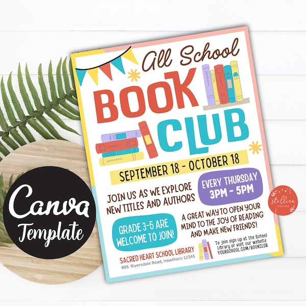 Book Club Poster - Etsy