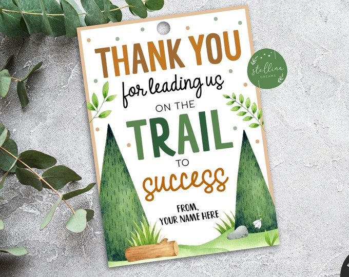 Thank You for Leading Us on the Trail to Success, Teacher Appreciation ...