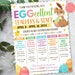 EDITABLE Easter Teacher Appreciation Week Itinerary, You're Egg-cellent ...