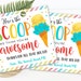 EDITABLE Ice Cream Gift Tag, Here's the Scoop You're Awesome, Summer ...