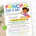 Principal for a Day Contest Fundraiser Flyer EDITABLE | Etsy