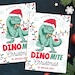 Editable Christmas Dinosaur Tags, Wishing You a Dino-mite Christmas ...