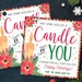 Editable Christmas Candle Gift Tags, No One Holds a Candle to You ...