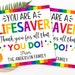 Lifesaver Gift Tags, You're A Lifesaver Tags, Neighbor, Coworker ...
