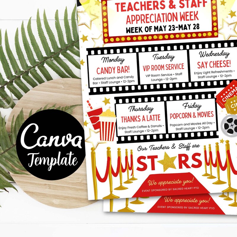 Hollywood Teacher Sign - Etsy
