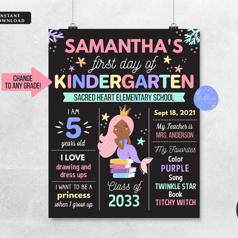 School Mermaid - Etsy