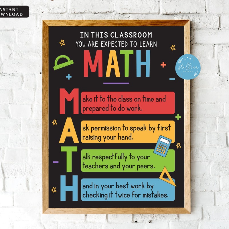 Classroom Rules Sign - Etsy