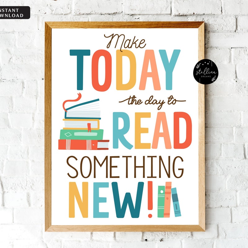 Reading Poster - Etsy