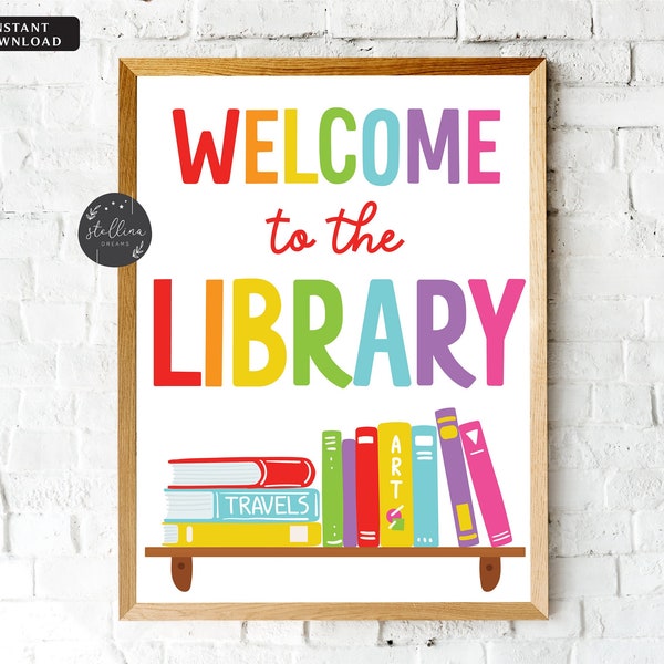 School Library Decor - Etsy