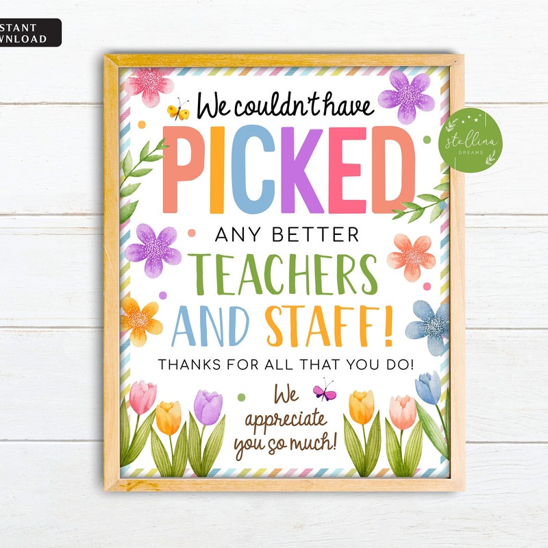 Teacher Appreciation Flower Quotes - Etsy