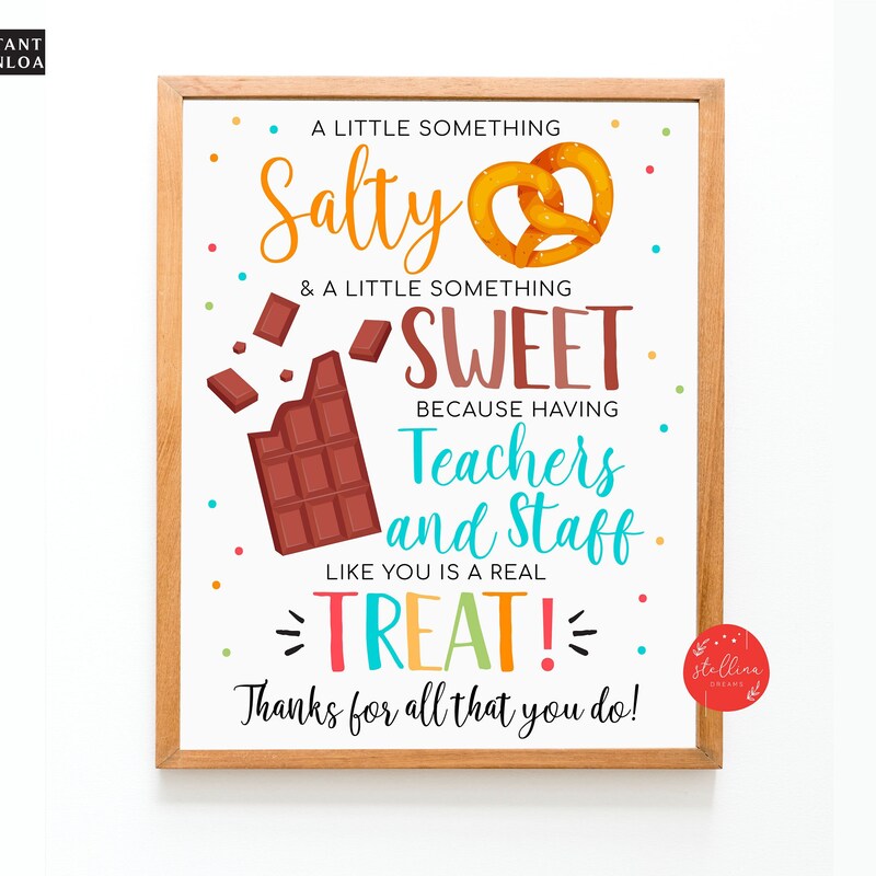 Pretzel Appreciation Signs - Etsy