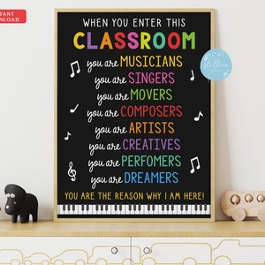 Music Teacher Classroom Printable Poster, Drama Teacher Performing Arts ...