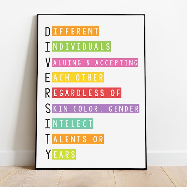 Diversity Poster - Etsy