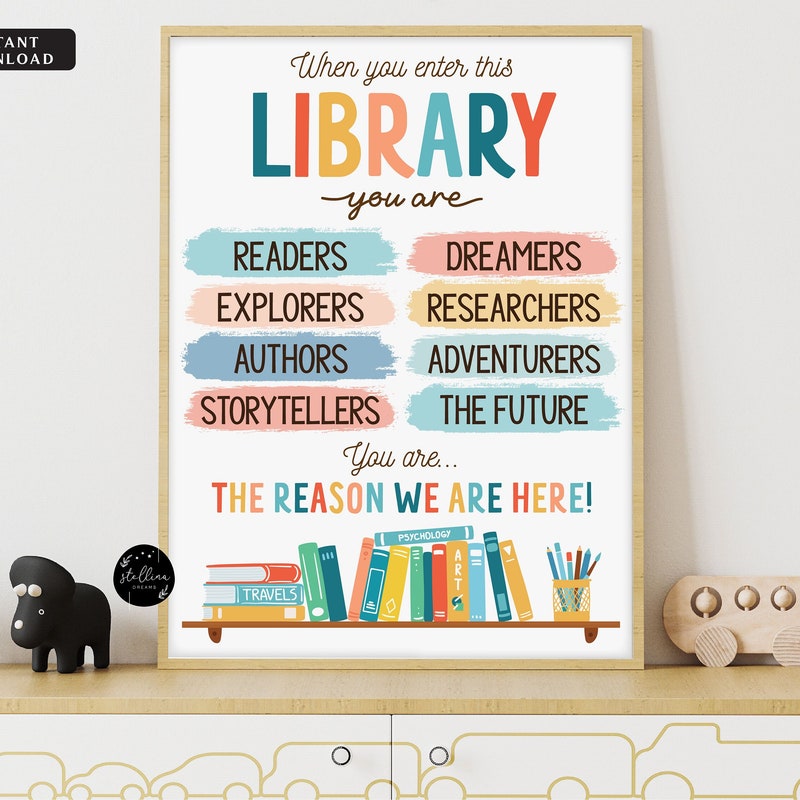 Library Decor - Etsy