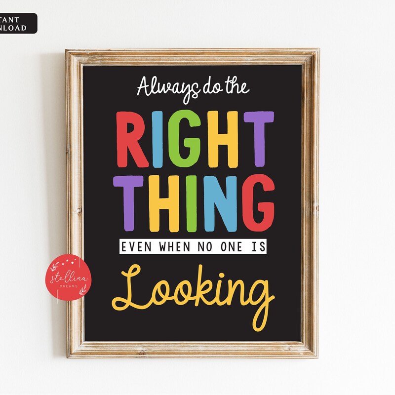 Integrity Poster - Etsy