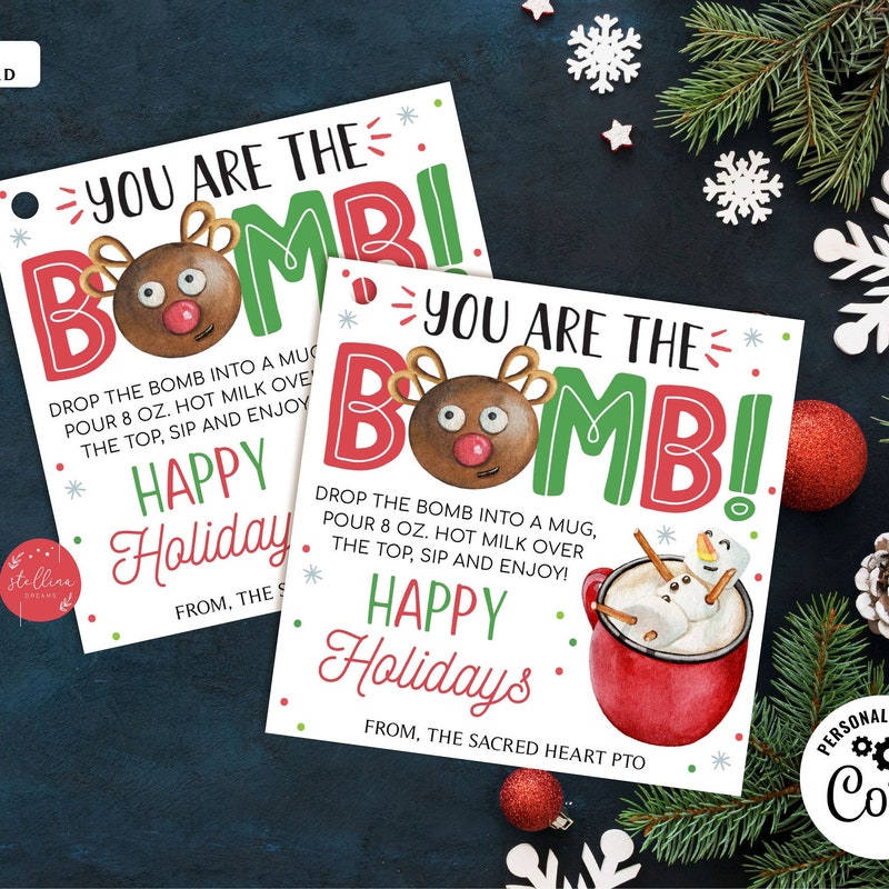 Cocoa Bombs Labels Svg - Etsy