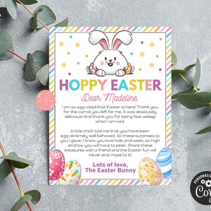 Letter From the Easter Bunny, Easter Scavenger Hunt Printable, Easter ...