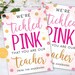 Tickled Pink Gift Tag INSTANT DOWNLOAD We Are Tickled Pink You're Our ...