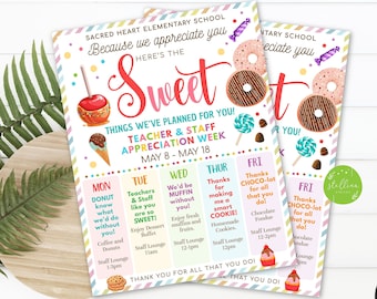 Editable Sweet Candy Teacher Appreciation Newsletter (digital Download ...
