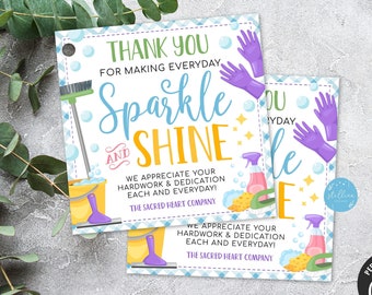 Housekeeping Appreciation Week Gift Tag Housekeeper Thank You Gift Tags ...