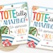 EDITABLE Tote Bag Gift Tag Thanks for Being Tote-ally Amazing, Beach ...