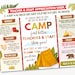 EDITABLE Camp Themed Teacher Appreciation Week Itinerary Poster ...