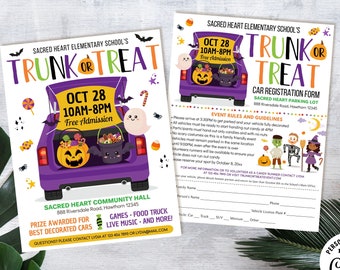 Trunk or Treat Registration Form - Etsy