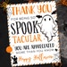 Thanks for Being Spooktacular, Fall Appreciation Party Decor, Halloween ...
