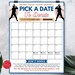 Printable Baseball Pick a Date to Donate Printable, Baseball Fundraiser ...