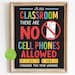 Printable No Cellphones Allowed Sign School Classroom Decor, Classroom ...