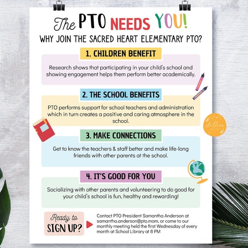 Volunteer Recruitment Flyer Printable Handout School - Etsy