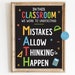 MATH Teacher Classroom Poster, Printable Mistakes Math Classroom ...