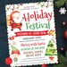 EDITABLE Christmas Holiday Festival Christmas Flyer Poster Community ...